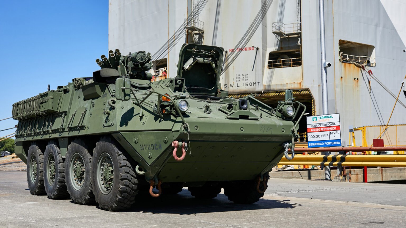 Argentina Receives First U.S.-Made Stryker 8x8 Armored Vehicles